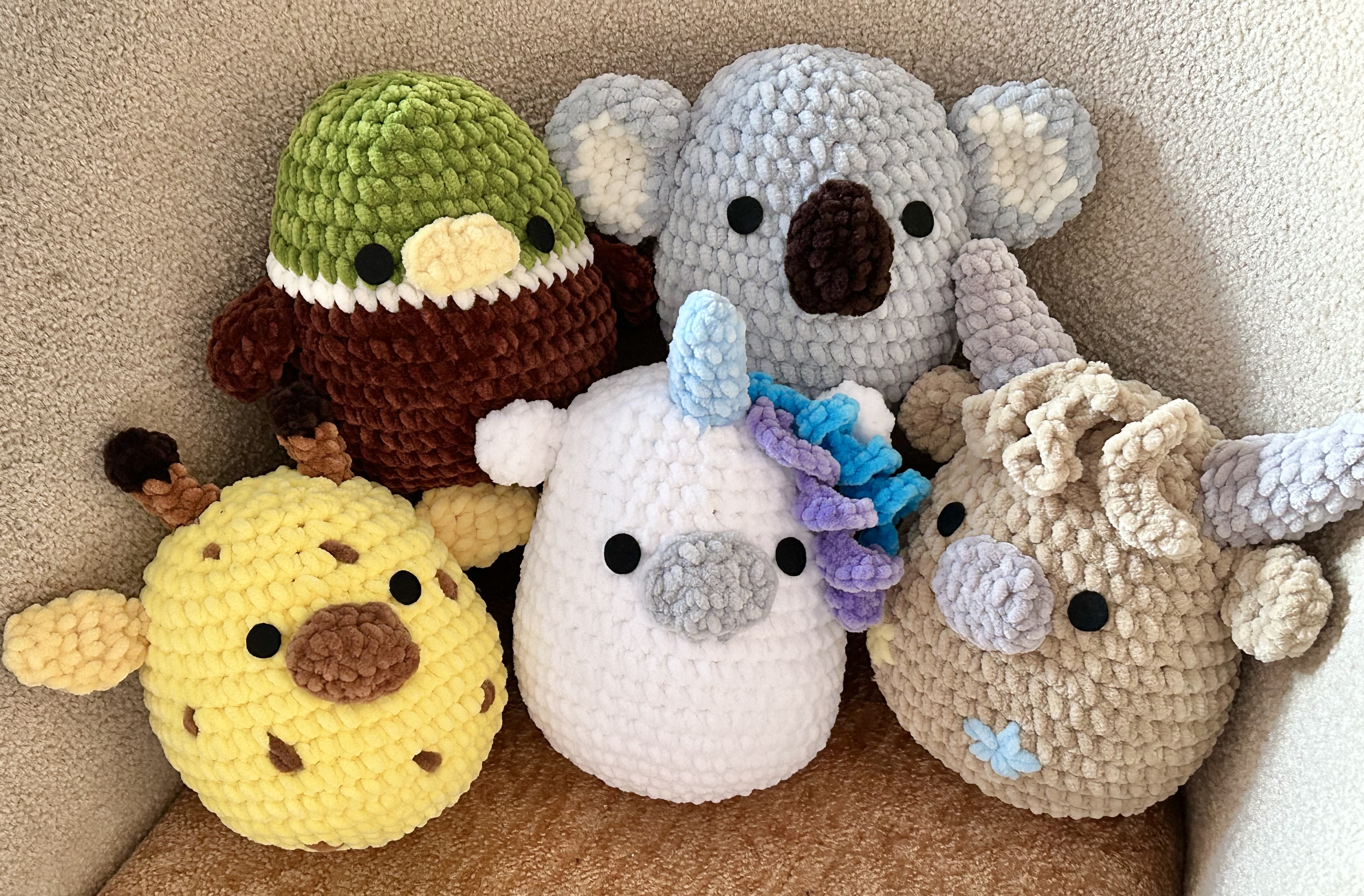 Pattern bundle Crochet cute squishy toys Amigurumi animals | Inspire Uplift