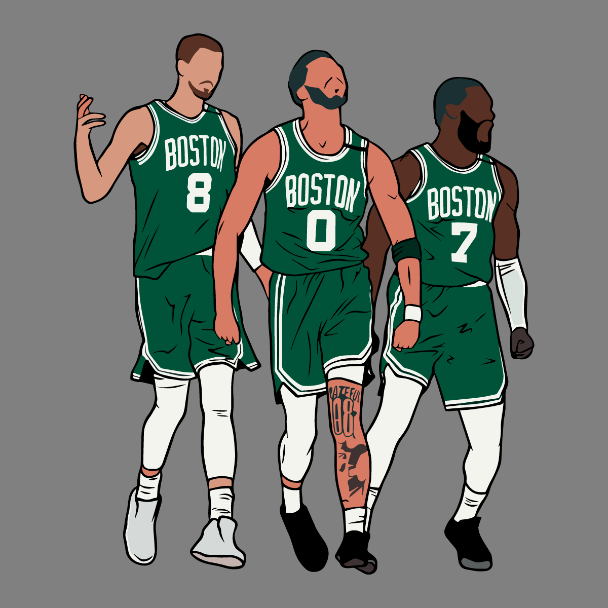 Kristaps Porzingis Jayson Tatum And Jaylen Brown SVG - Inspire Uplift