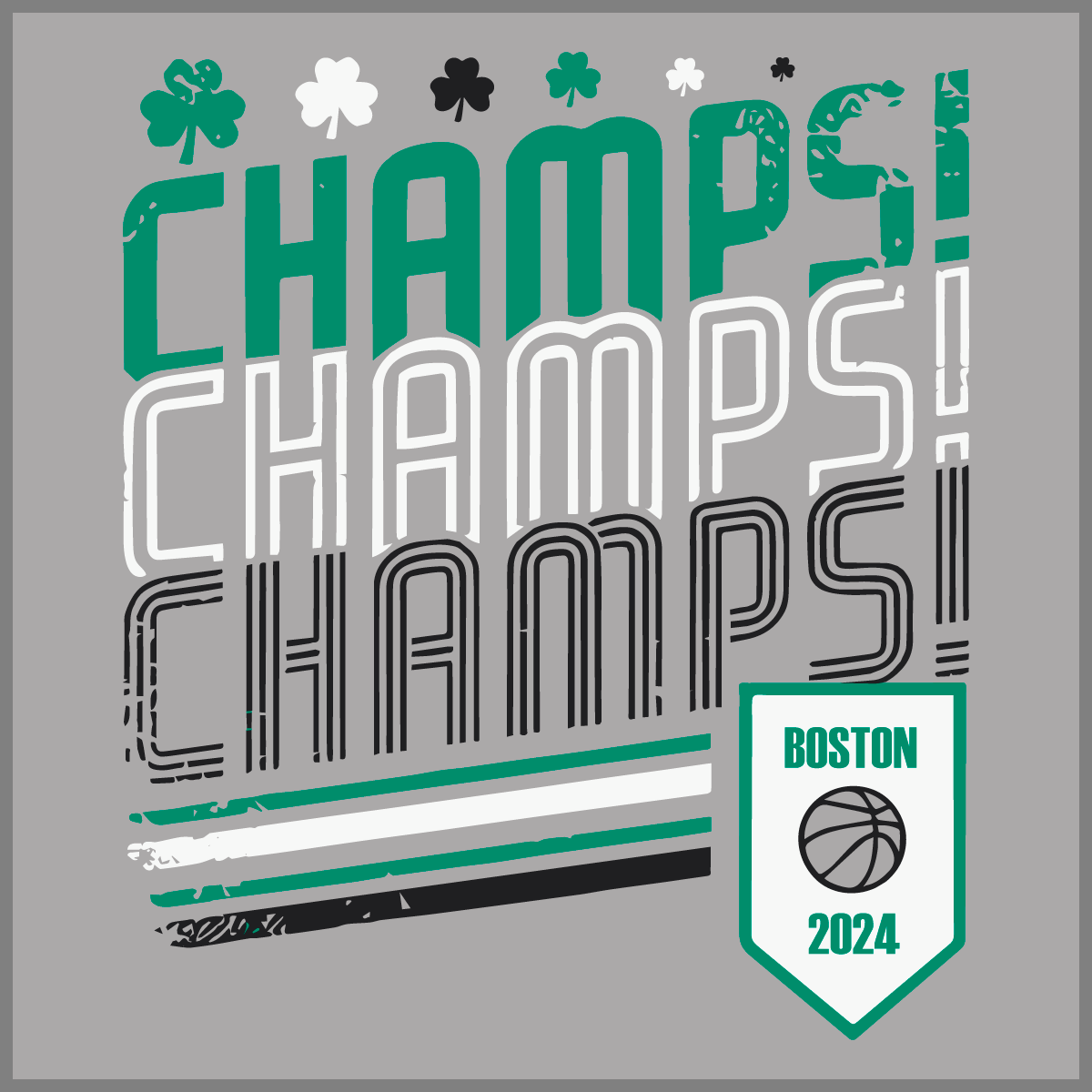 Champs Boston 2024 Basketball SVG Digital Download Files - Inspire Uplift