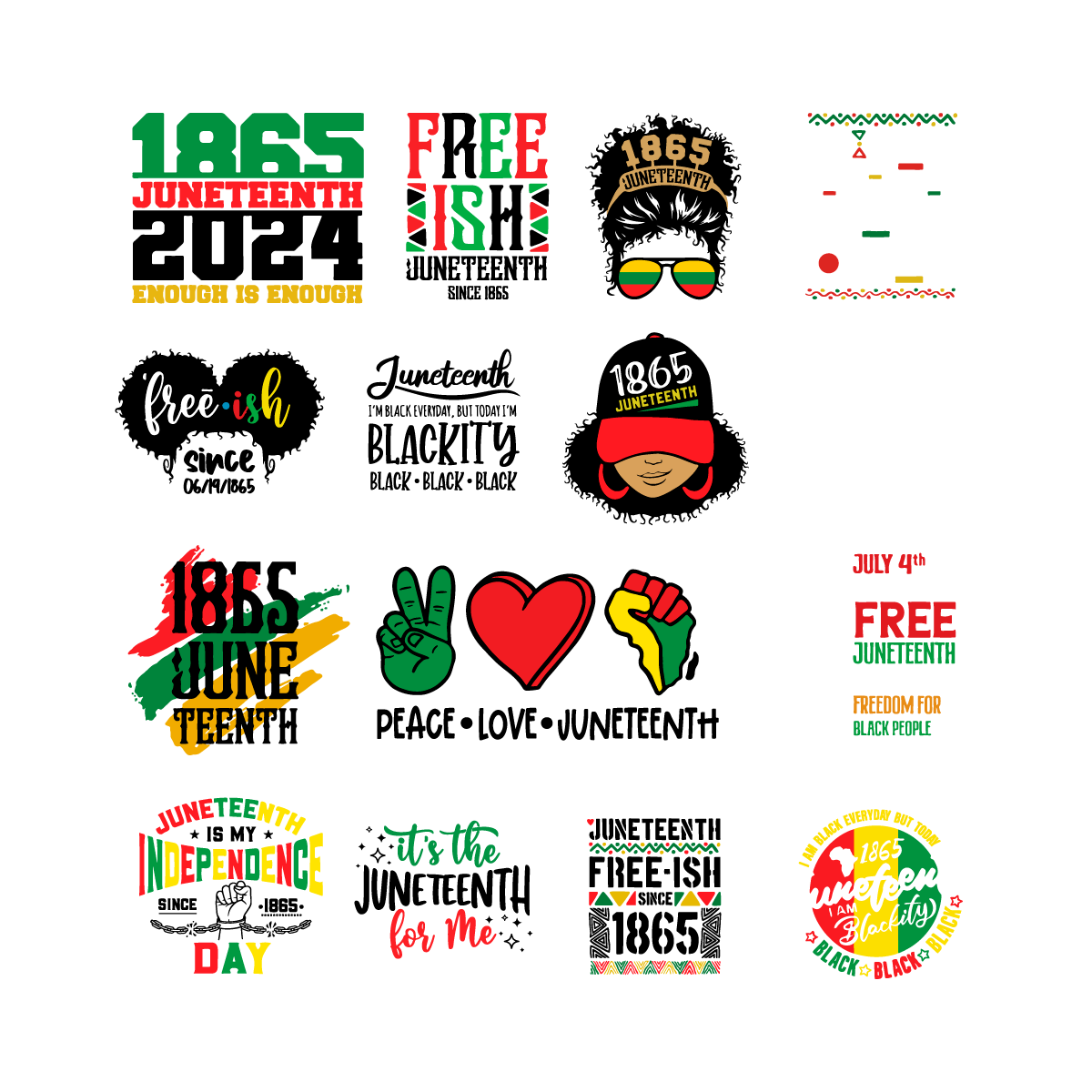 Free-ish Juneteenth svg Digital Download Files | Inspire Uplift