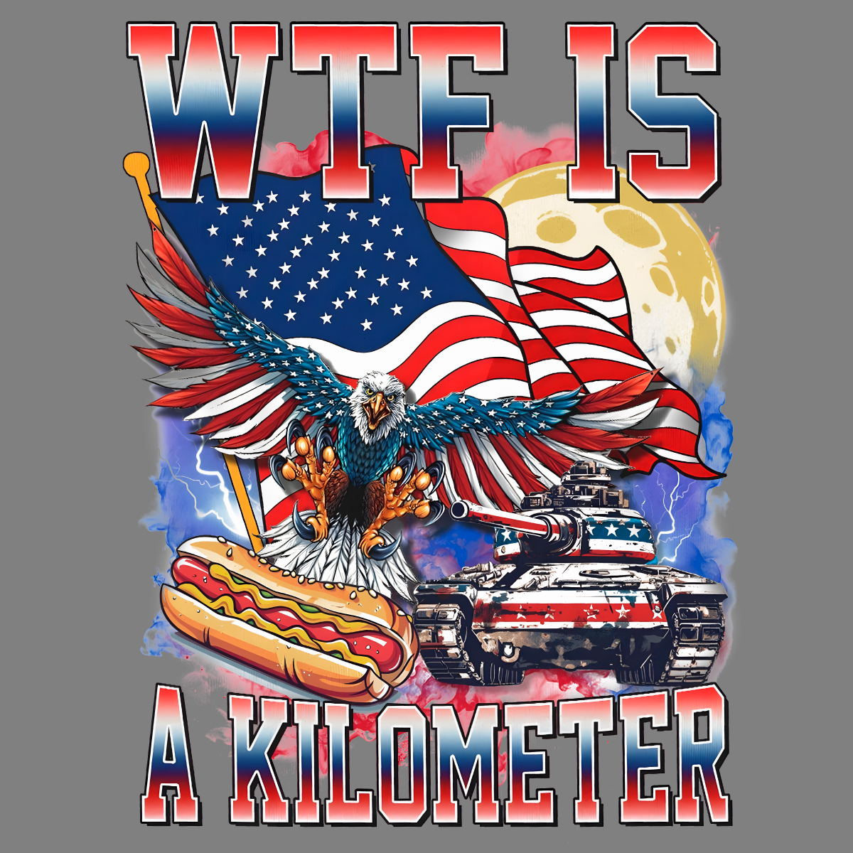 WTF Is A Kilometer Patriotic Eagle PNG Digital Download File - Inspire ...