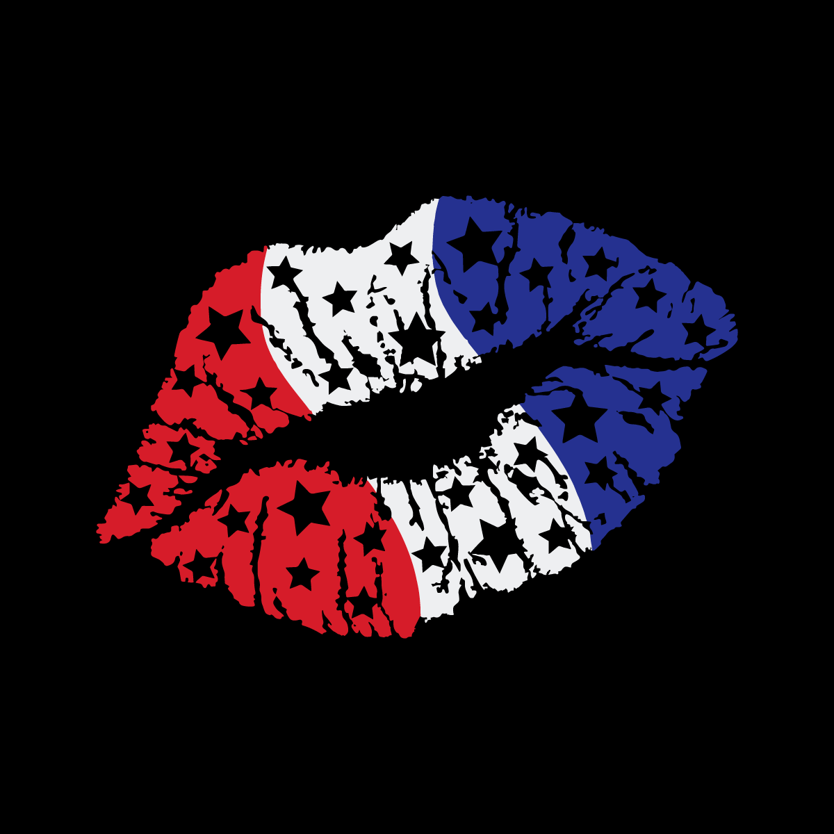 4th of July Lips svg Digital Download Files | Inspire Uplift