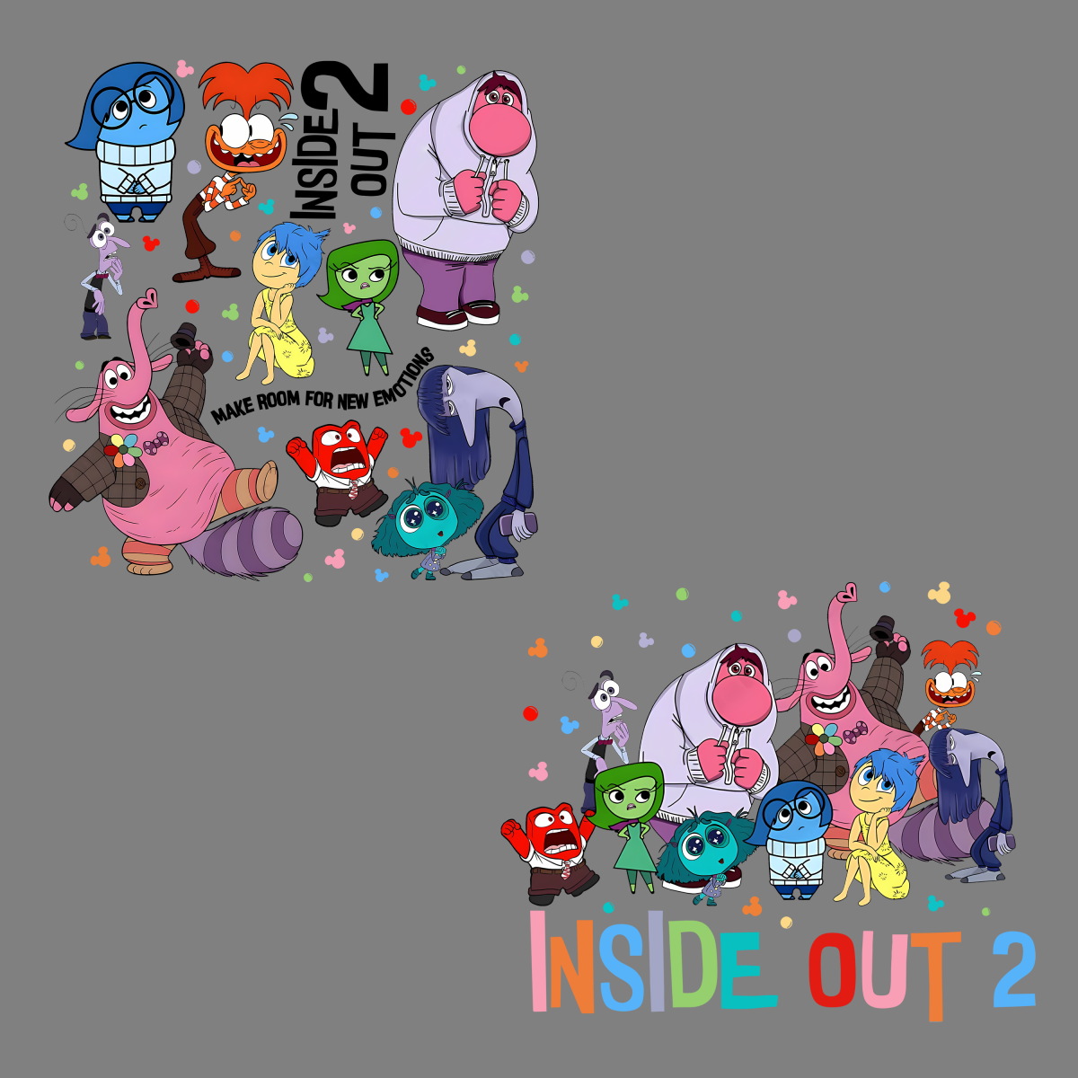 Inside Out 2 Make Room For New Emotions PNG | Inspire Uplift