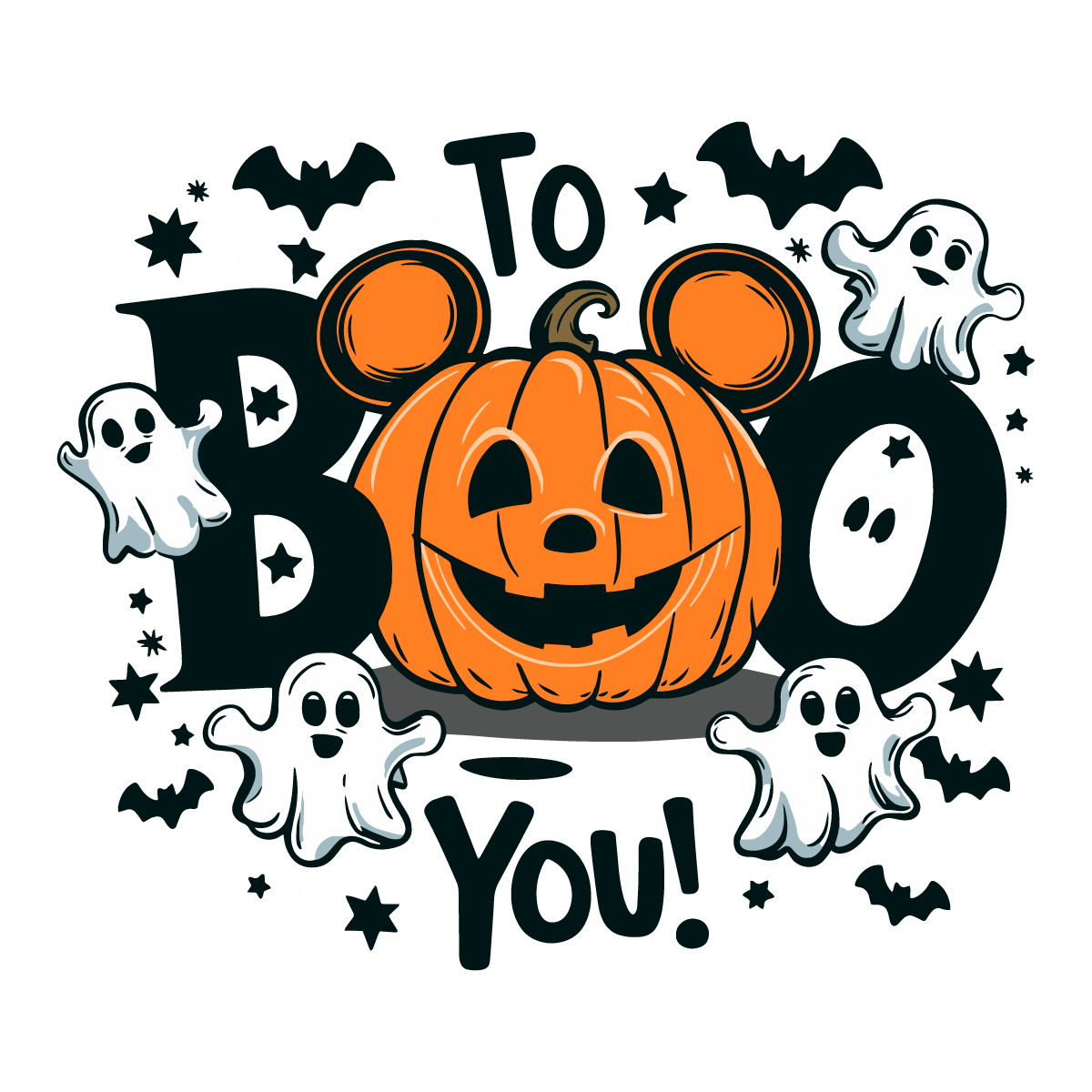 Disney Cute Mickey Boo Disney Halloween SVG | Inspire Uplift