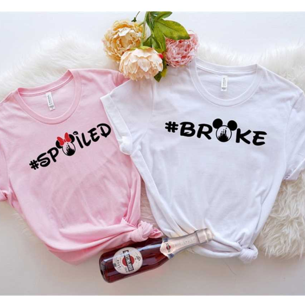 Broke Spoiled Shirts, Disney Family Shirts, Disney Group Shi | Inspire ...