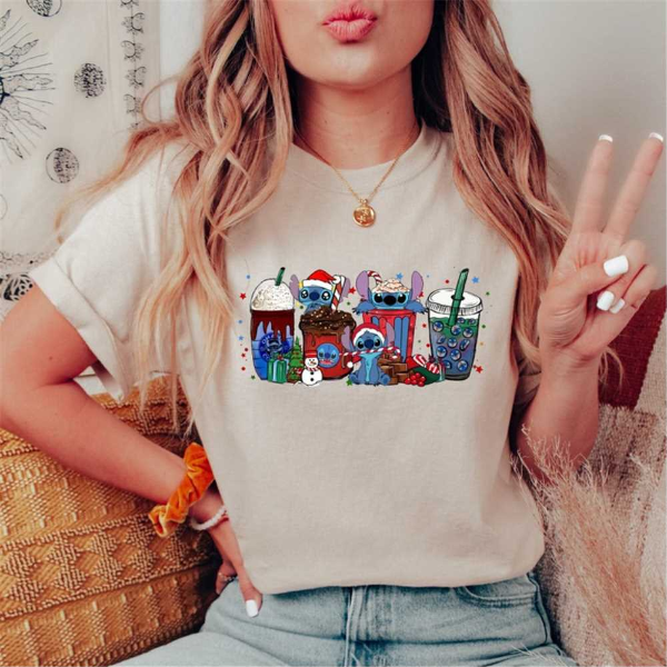 Cute Lilo & Stitch Coffee Tea Shirt, Stitch Epcot Shirt, Dis | Inspire ...