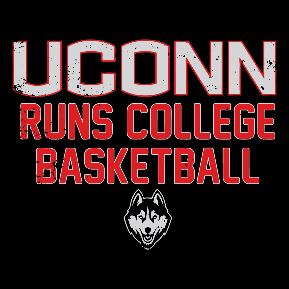 UConn Runs College Basketball SVG Digital Download Files | Inspire Uplift