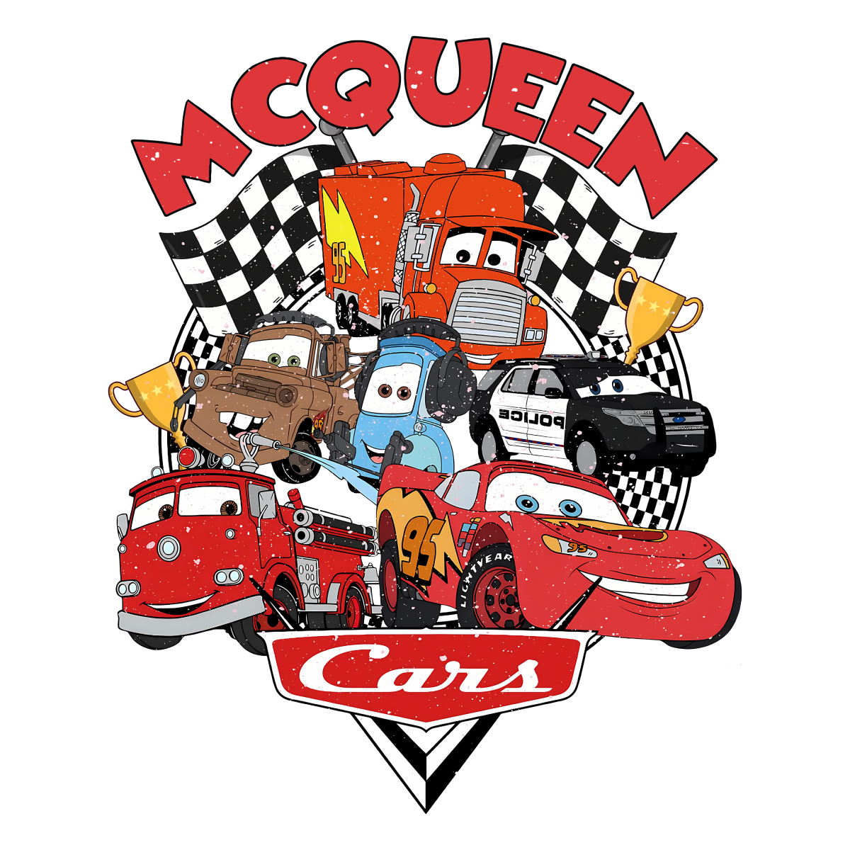McQueen Disney Pixar Cars Friends PNG Digital Download Files | Inspire ...