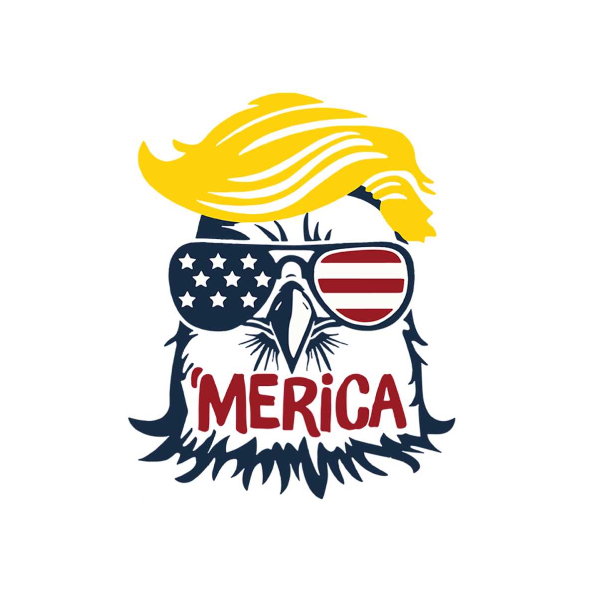Merica Bald Eagle Trump Svg, Independence Svg, 4th Of July S | Inspire ...