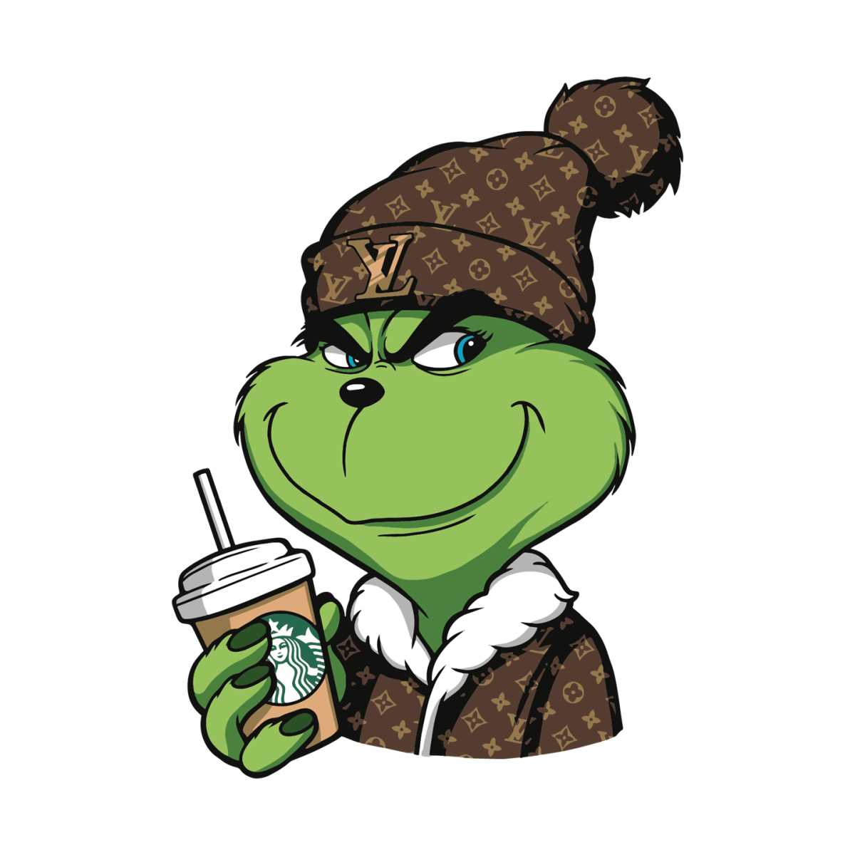 Bougie Grinch LV Starbucks Coffee SVG | Inspire Uplift