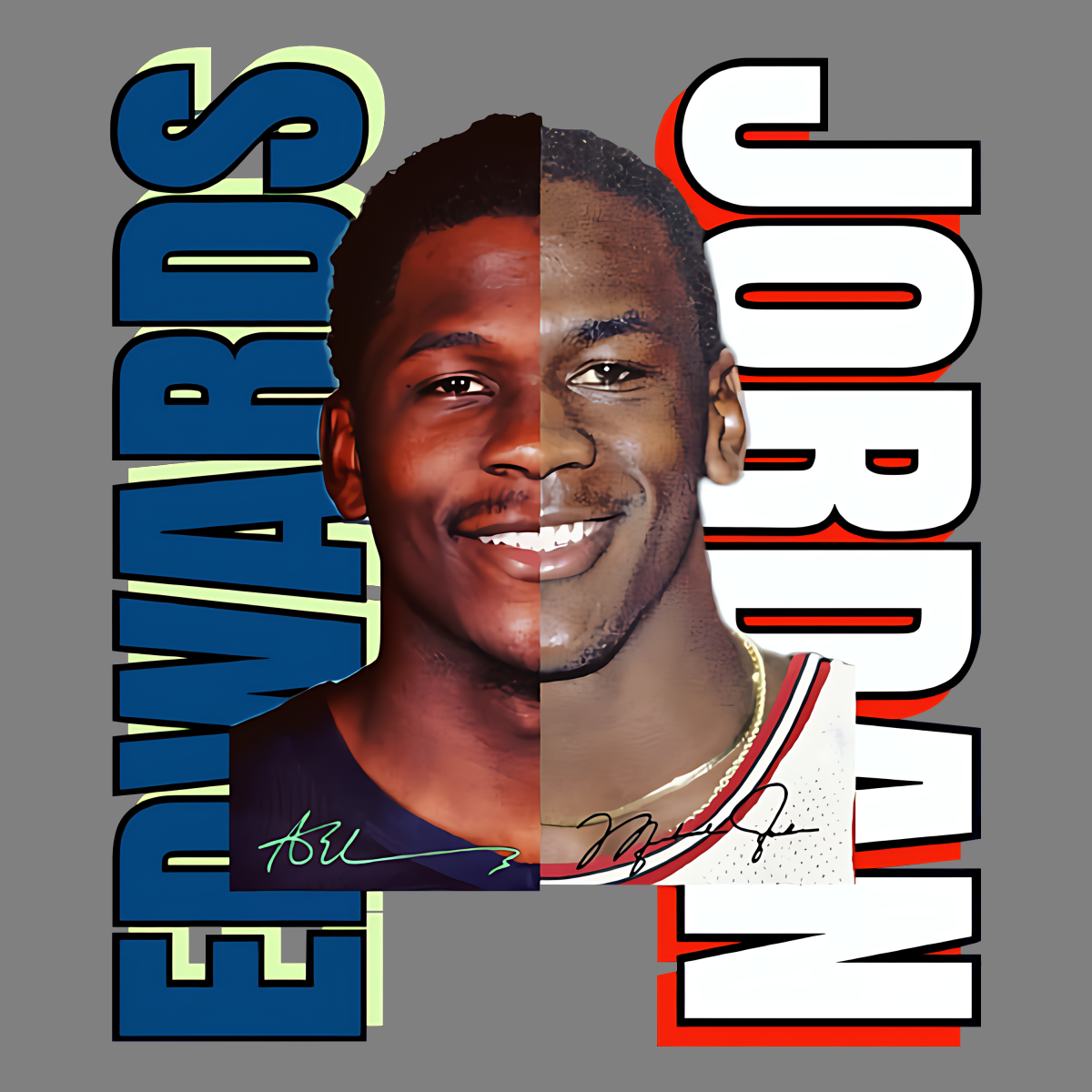 Anthony Edwards And Michael Jordan Basketball Png - Inspire Uplift