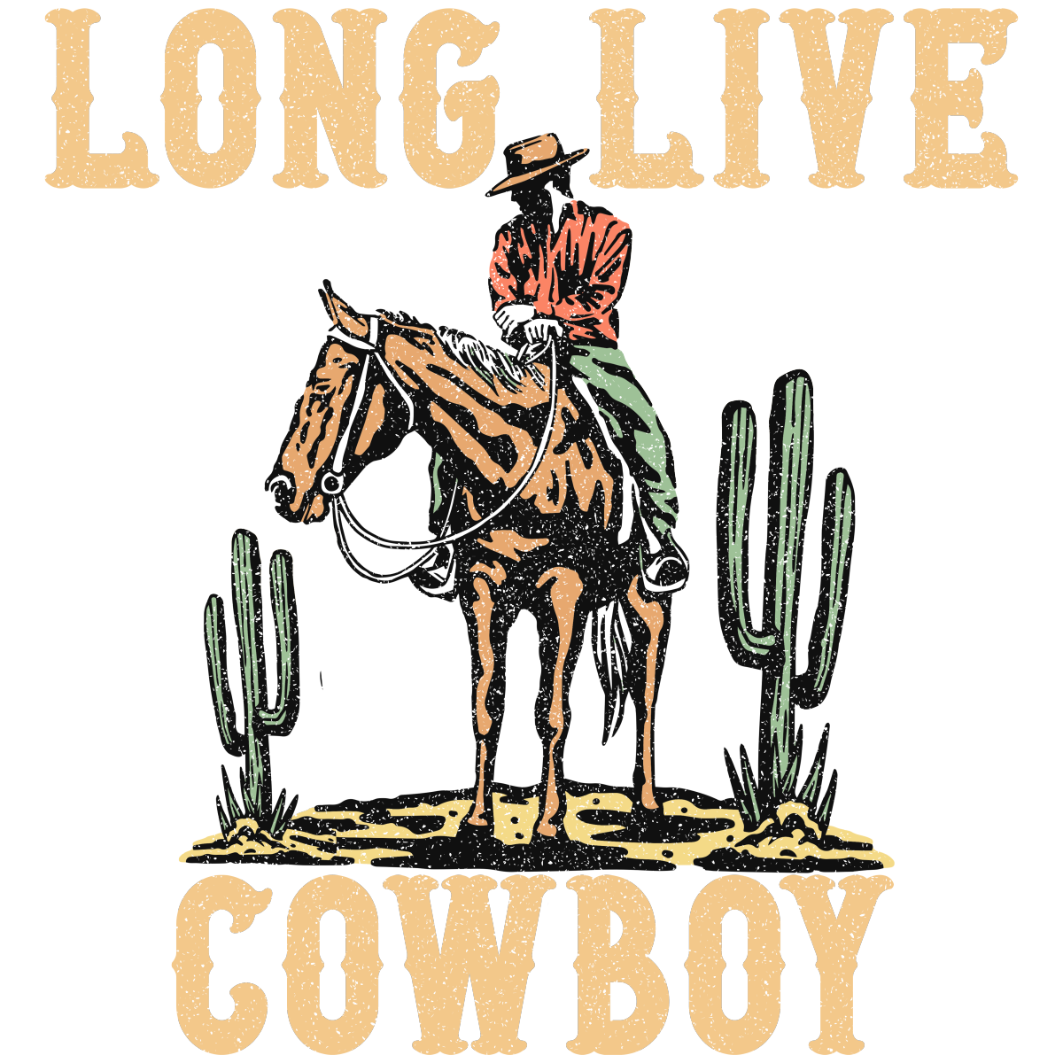 Long Live Cowboy PNG Download Digital Download Files | Inspire Uplift