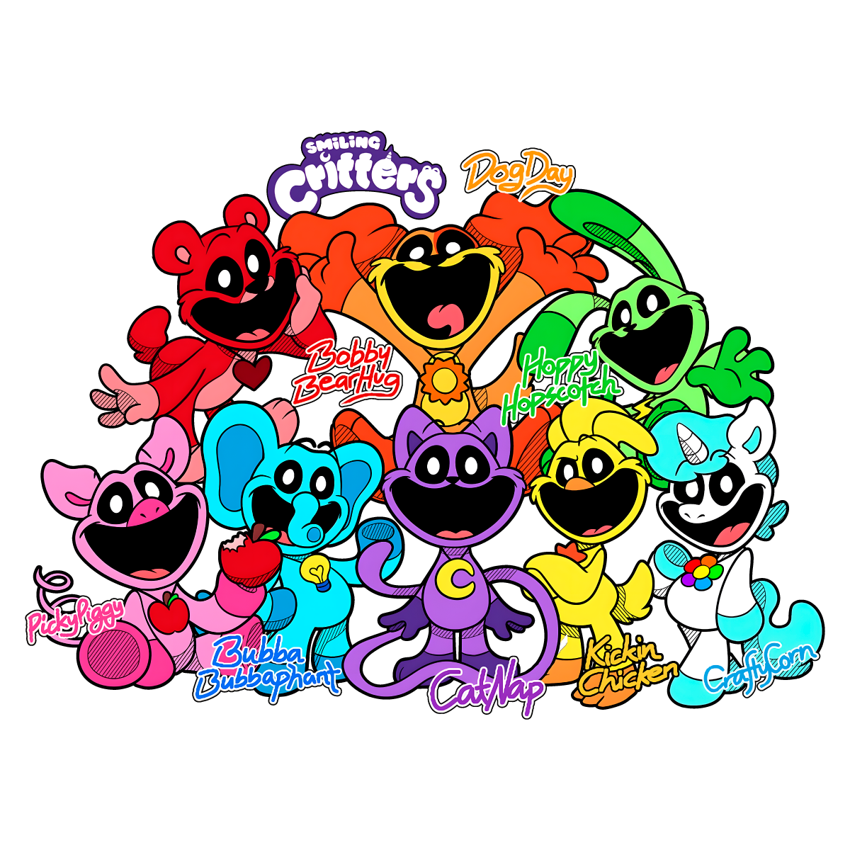 Poppy Playtime Chapter 3 Smiling Critters PNG - Inspire Uplift