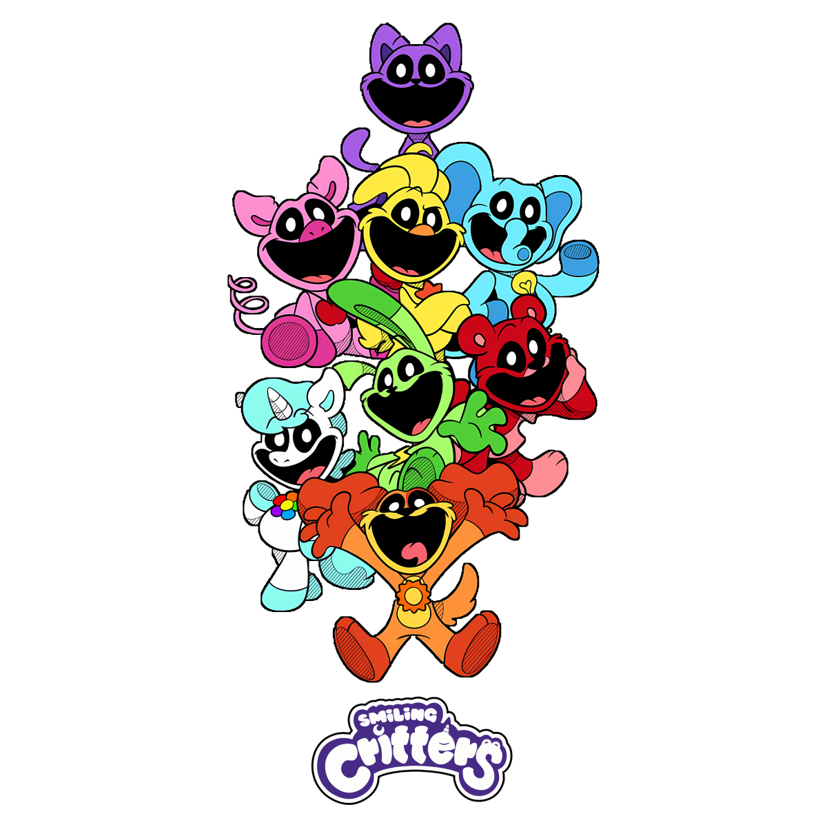 Smiling Critters Poppy Playtime Character PNG | Inspire Uplift