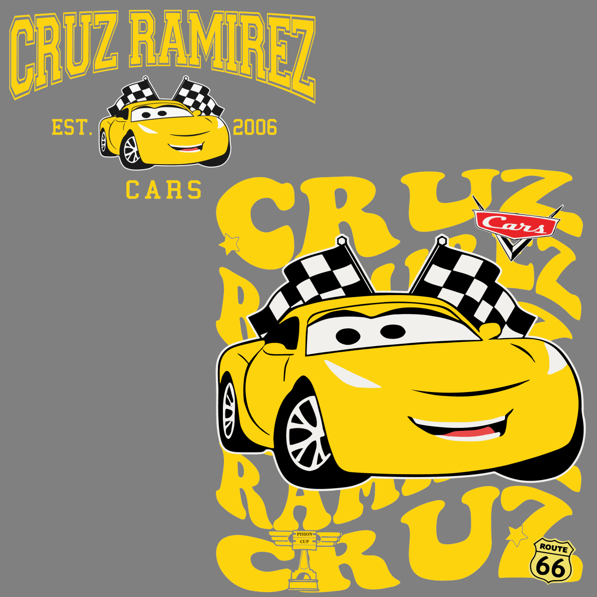 Disney Cars Cruz Ramirez Radiator Springs 2006 SVG | Inspire Uplift