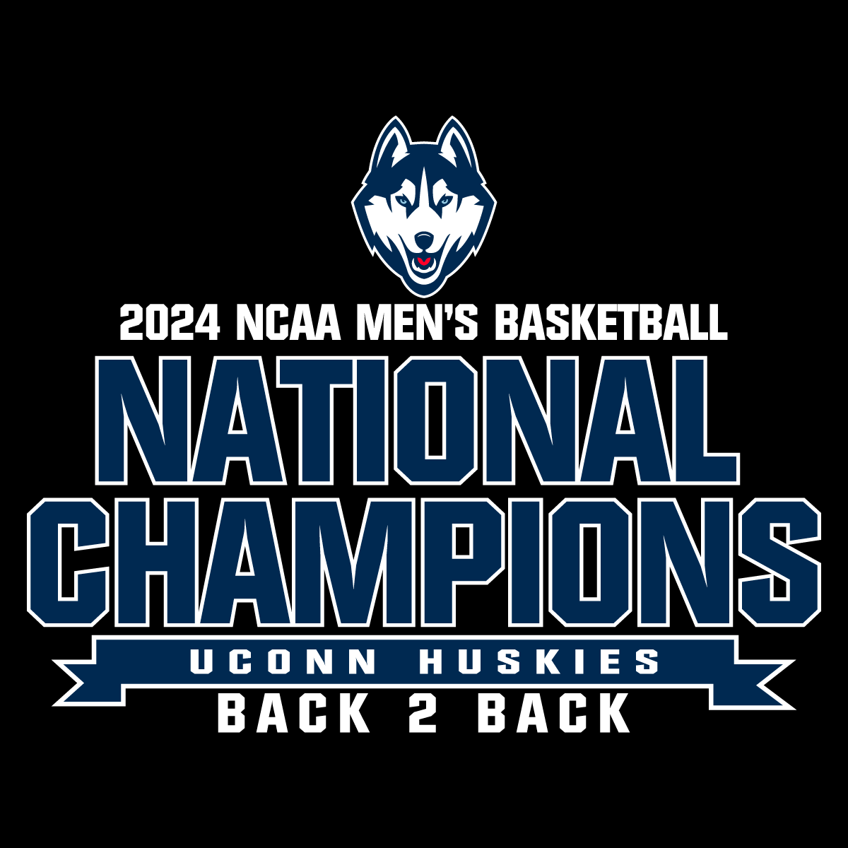 Uconn Huskies 2024 NCAA Mens Basketball National Champions B | Inspire ...