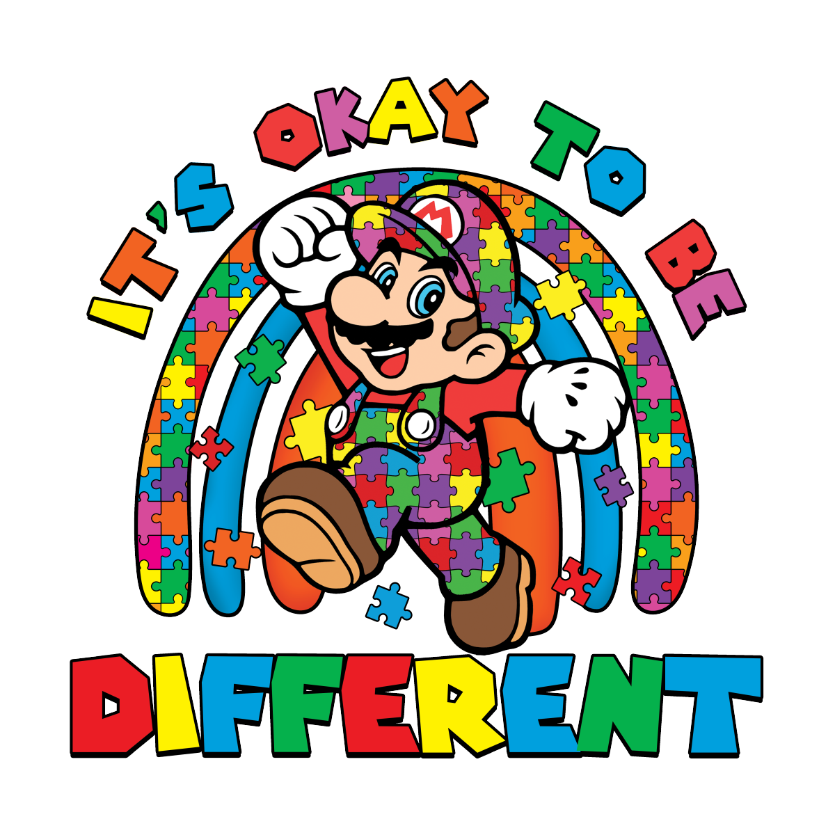 Its Okay To Be Different Super Mario PNG | Inspire Uplift