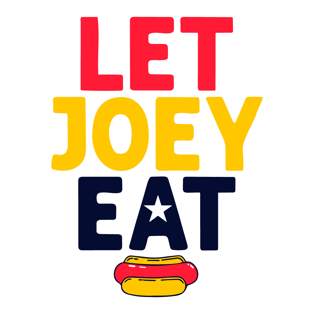 Let Joey Eat Hot Dog Eating Contest SVG Digital Download Fil | Inspire ...