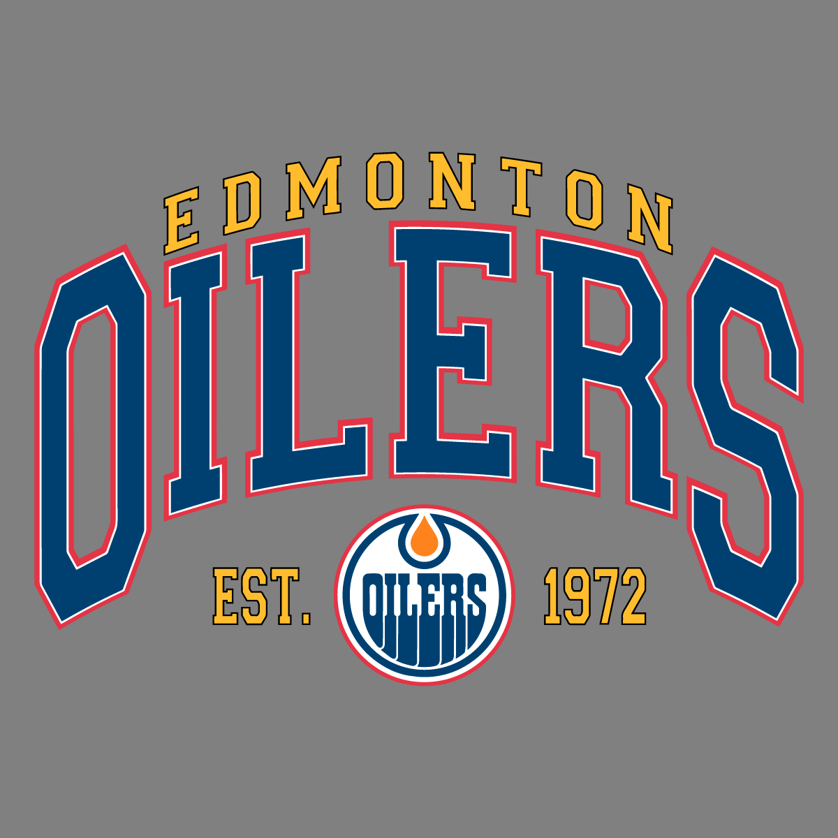 Edmonton Oilers Est 1972 Hockey Team SVG | Inspire Uplift