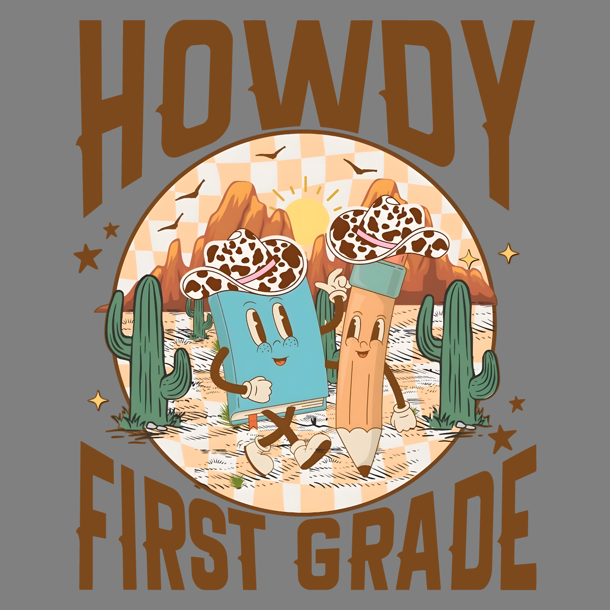 Howdy First Grade Western Teacher PNG Digital Download Files | Inspire ...