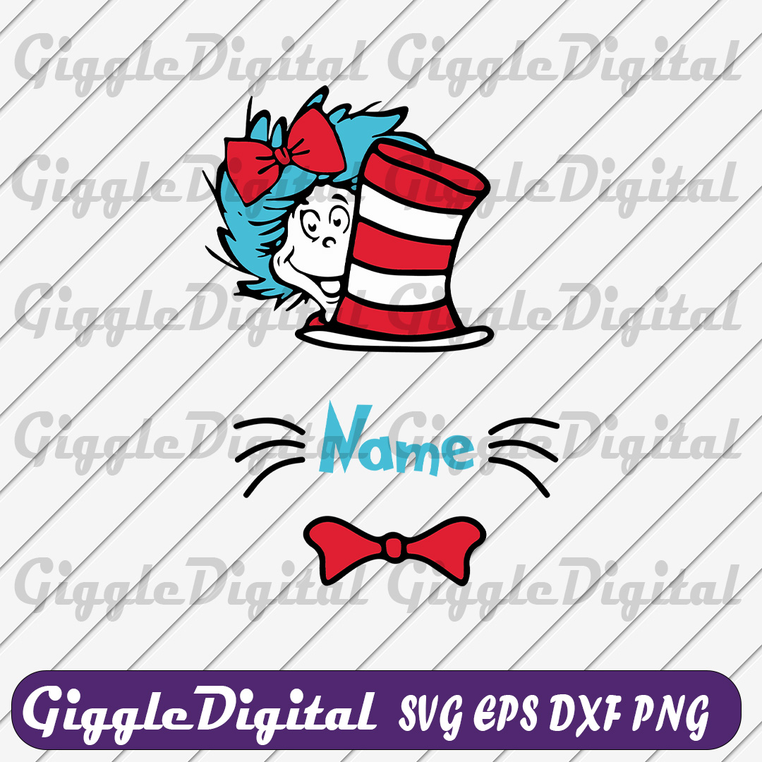 Little miss thing one, Dr Seuss Svg, Dr Seuss Cat In The Hat - Inspire ...