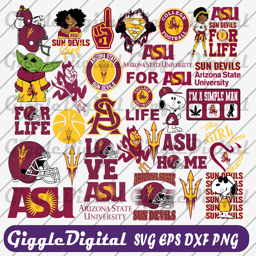 Arizona State Sun Devils University Svg, Arizona State Svg, | Inspire ...