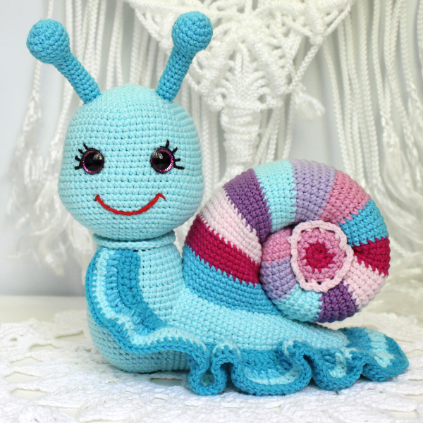 Snail crochet pattern PDF in English Cute snail amigurumi To | Inspire ...