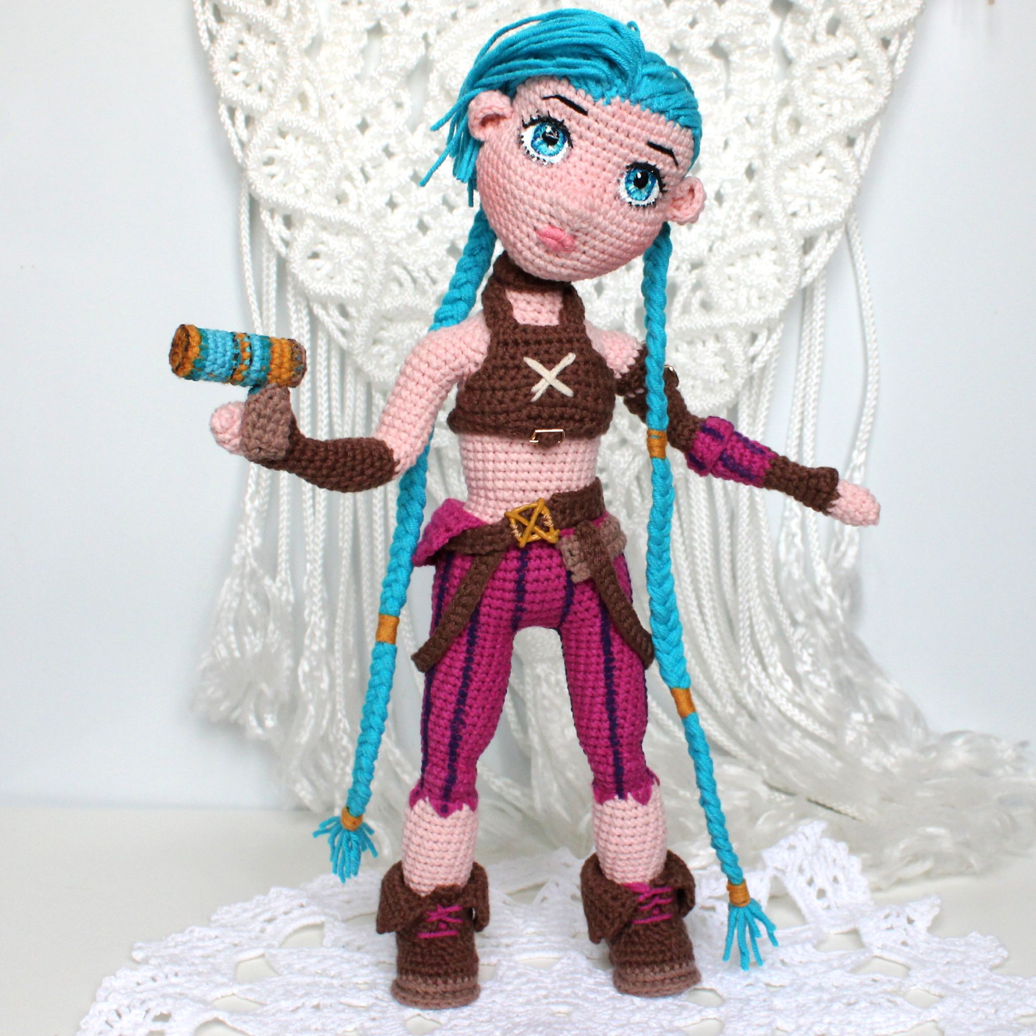 Doll crochet pattern PDF in English Amigurumi doll Jinx Croc | Inspire ...