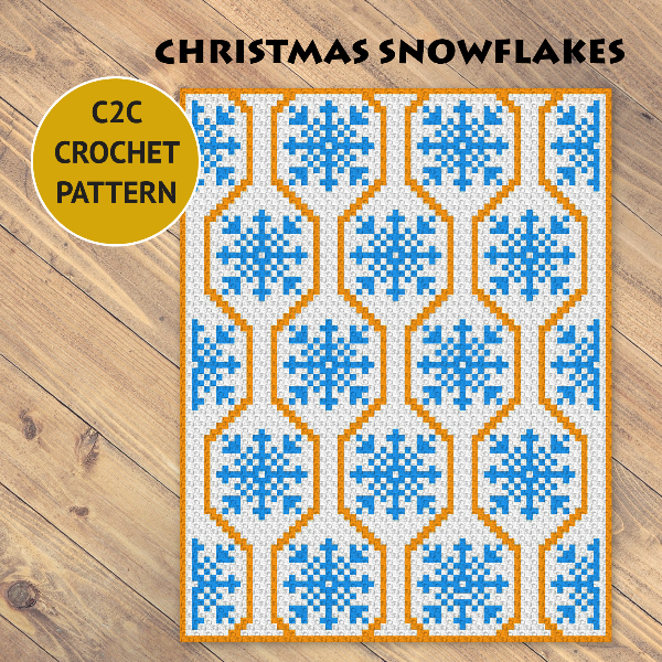 Christmas Snowflakes c2c Crochet Blanket Pattern | PDF | Dig | Inspire ...