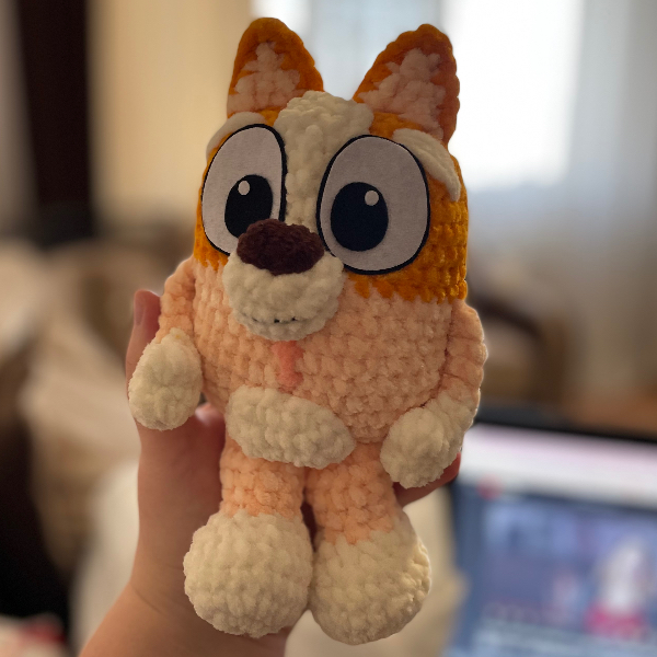 Handmade Bingo toy from Bluey cartoon, inclusive toy for chi - Inspire ...