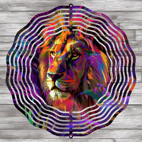 Lion Wind Spinner, Tropical Wind Spinner Design, Colorful Wi | Inspire ...