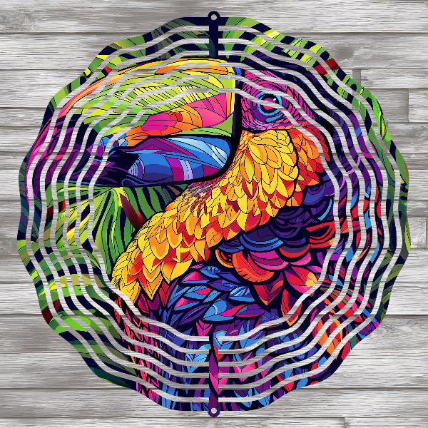 Toucan Wind Spinner Design, Birds Garden Spinner, Toucan Bir | Inspire ...