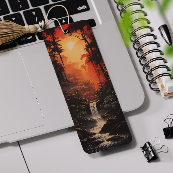 Tropical Bookmark Printable, Waterfall Sublimation Design, S | Inspire ...