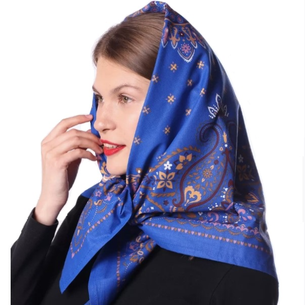 cotton Large Square Head Scarves - shawl head scarf - Scarf | Inspire ...