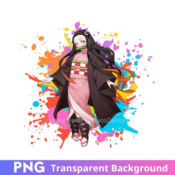 Anime Nezuko Demon Slayer Logo PNG Clipart Image | Inspire Uplift