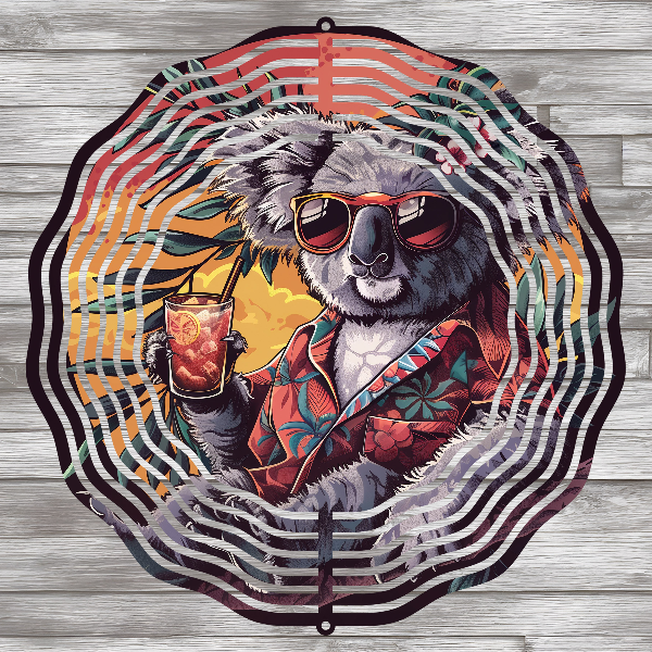 Koala Wind Spinner Design, Summer Garden Spinner, Funny Anim | Inspire ...
