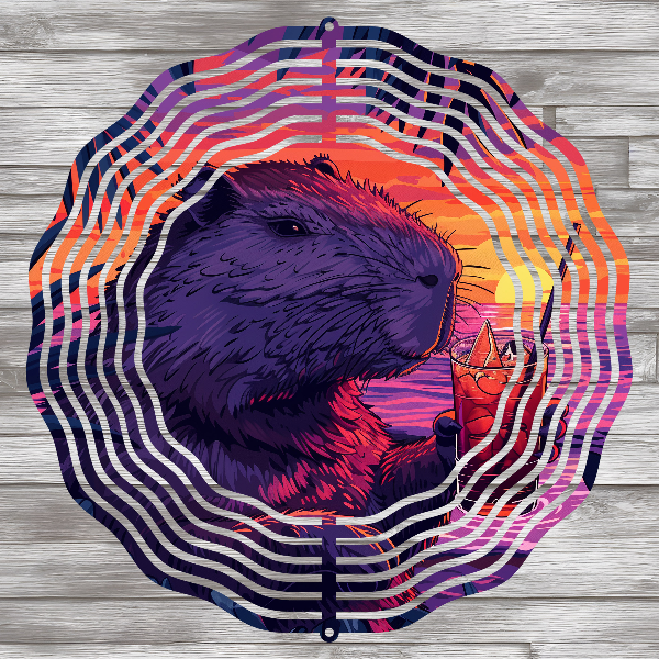 Capybara Wind Spinner Design, Summer Garden Spinner, Funny A | Inspire ...
