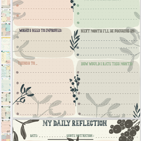20 pages digital notebook for to do list work productivity | Inspire Uplift