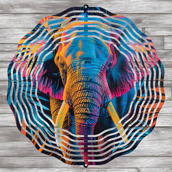 Elephant Wind Spinner Design, Tropical Garden Spinner, Jungl | Inspire ...