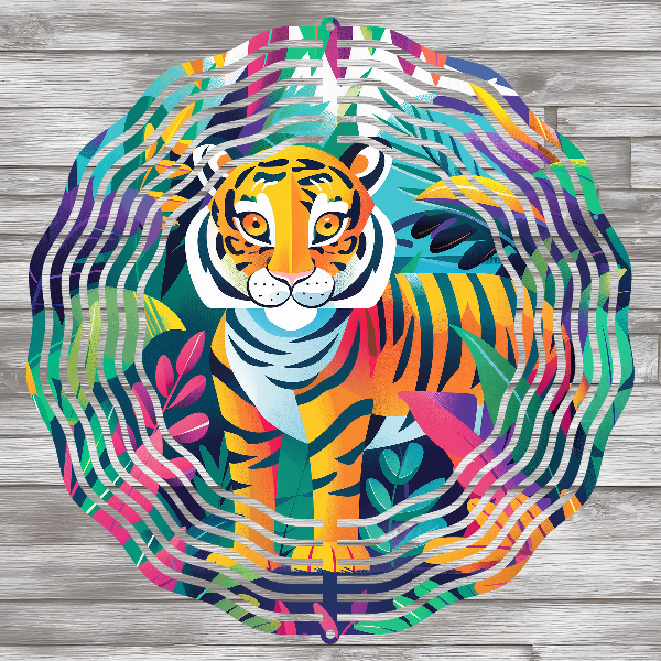 Baby Tiger Wind Spinner Design, Tropical Garden Spinner, Col | Inspire ...