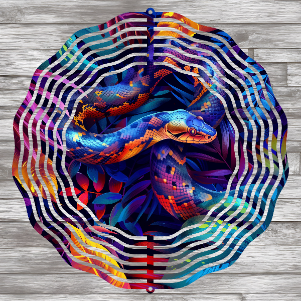 Snake Wind Spinner Design, Tropical Garden Spinner, Jungle W | Inspire ...