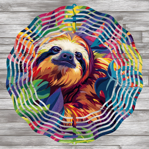 Sloth Wind Spinner Design, Summer Garden Spinner, Jungle Win | Inspire ...