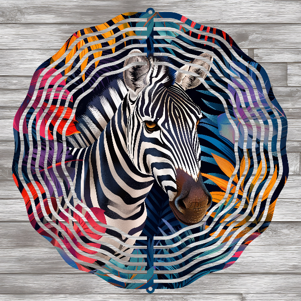 Zebra Wind Spinner Design, Tropical Garden Spinner, Neon Tro | Inspire ...