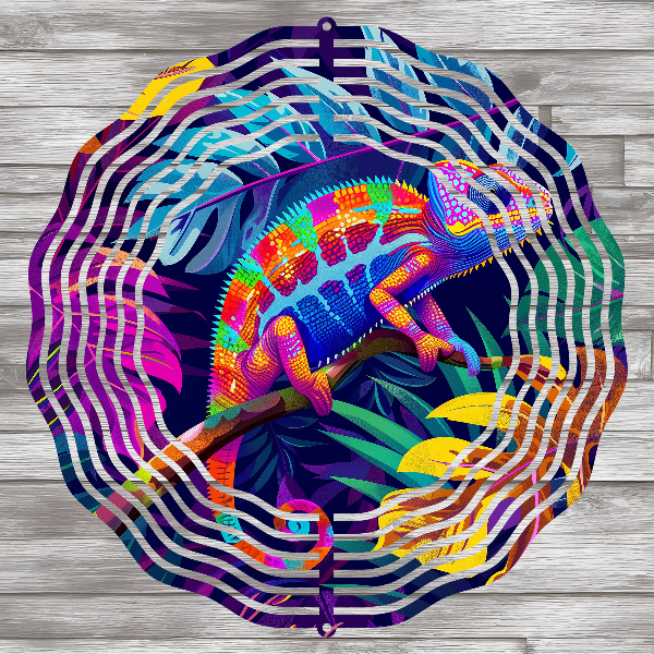 Chameleon Wind Spinner Design, Tropical Garden Spinner, Jung | Inspire ...