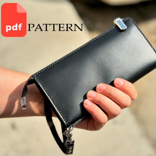 PDF Pattern mini clutch with a zipper. Zipper wallet - Downl | Inspire ...