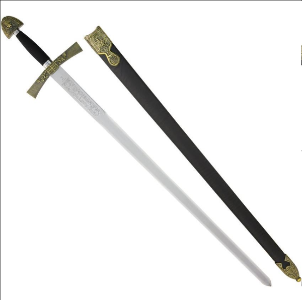 Ivanhoe Sword with Scabbard - Medieval Collectible | Inspire Uplift
