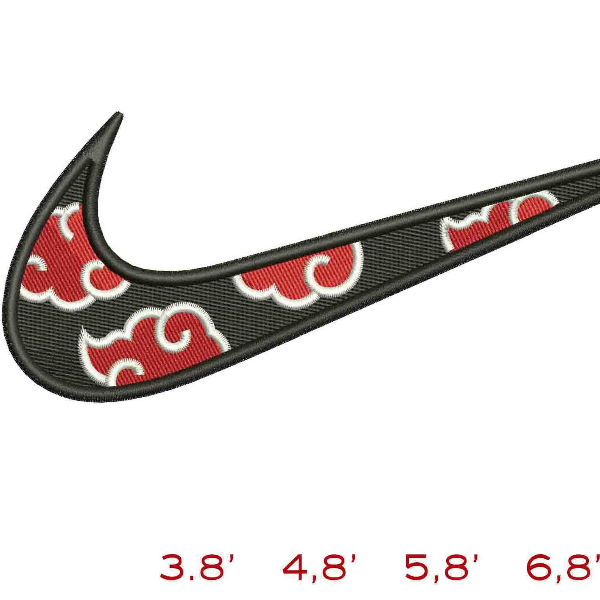 Embroidery Design nike akatsuki coloud | Inspire Uplift
