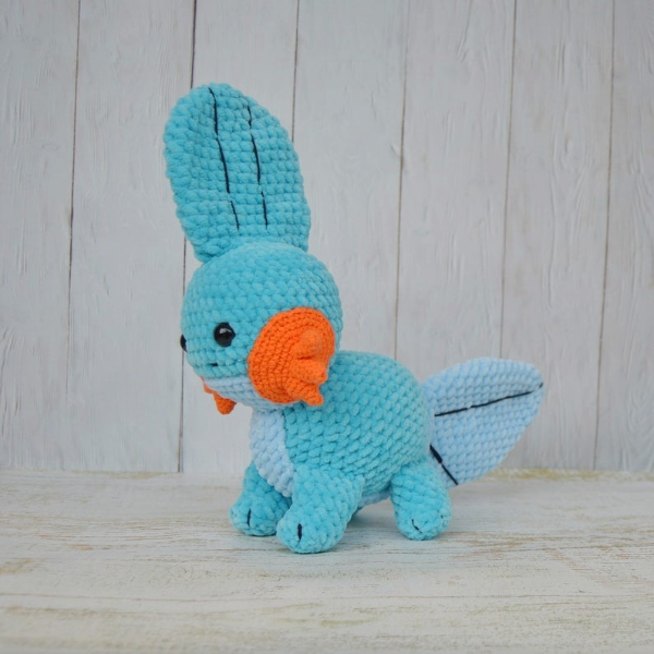 Crochet pattern pokemon Mudkip plush pokemon pdf file in eng | Inspire ...