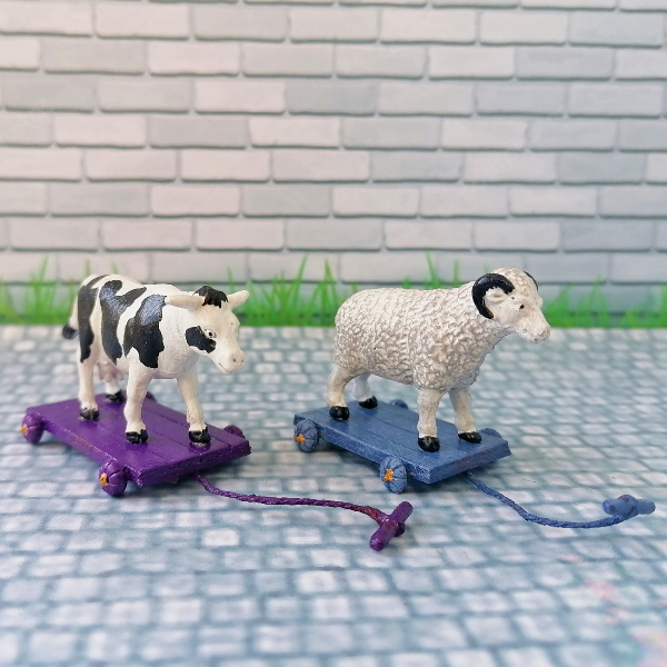 Animals on the cart. Doll toy. Scale 1:12. | Inspire Uplift