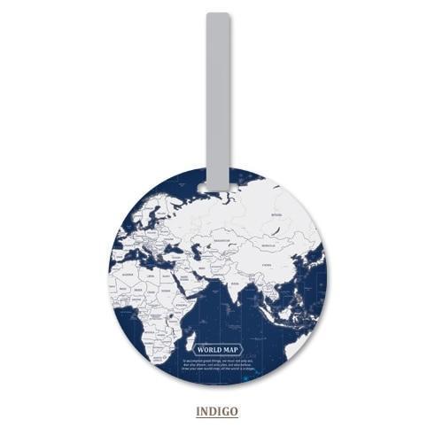 Map Of The World Luggage Tag - Inspire Uplift